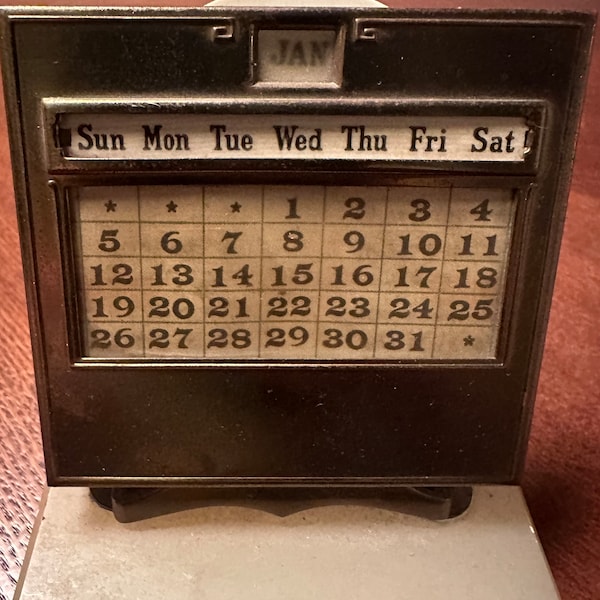 Brass Perpetual Calendar - Etsy