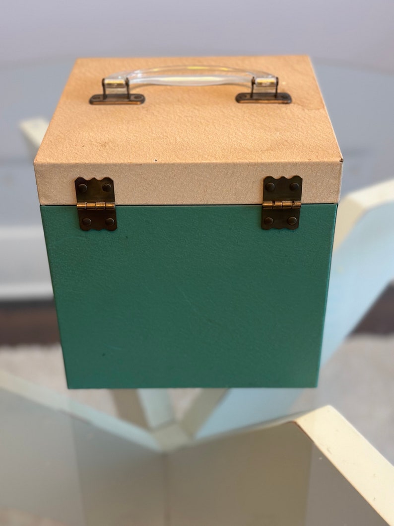 Vintage Metal 7 Record Box - Etsy