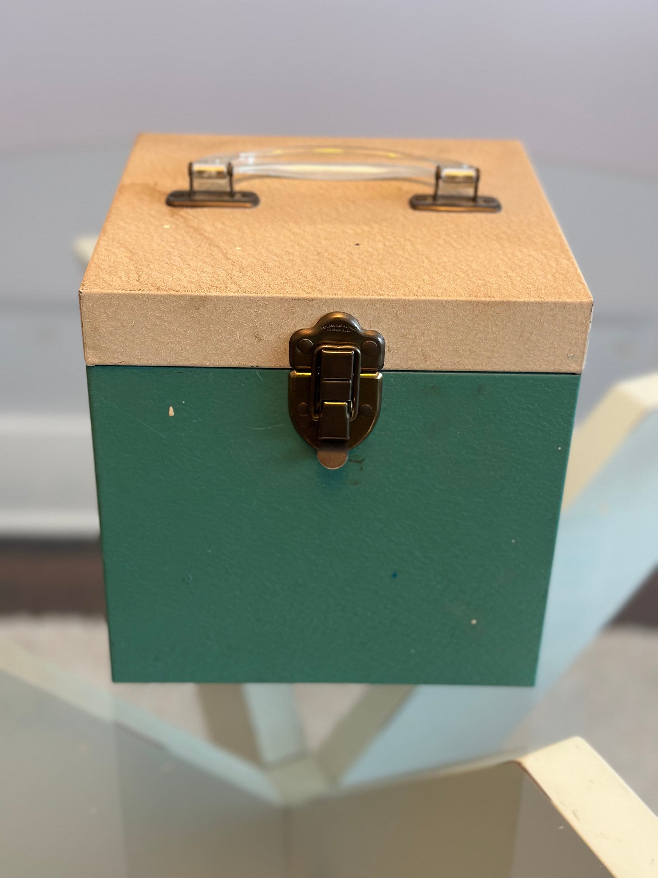 Vintage Metal 7 Record Box - Etsy