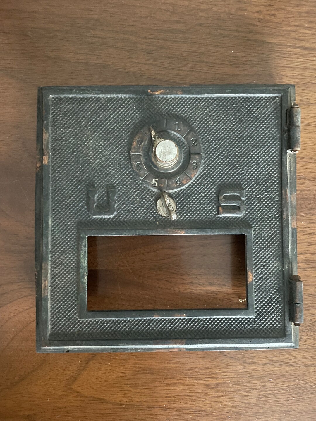 Vintage Antique Brass US Post Office PO Mail Box Door - Etsy