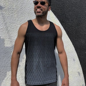 Texture Men's Tank Top / Sacred Geometry Clothing / Festival ...