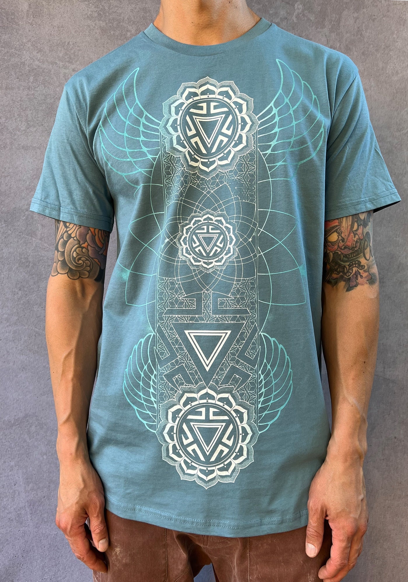 Manipura Chakra Shirt / Sacred Geometry Clothing / Festival ...