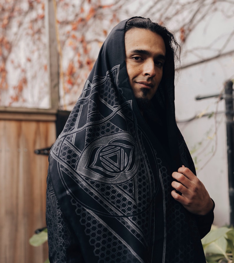 Third Eye Chakra Pashmina / Turkish Cotton Shawl / Sacred - Etsy