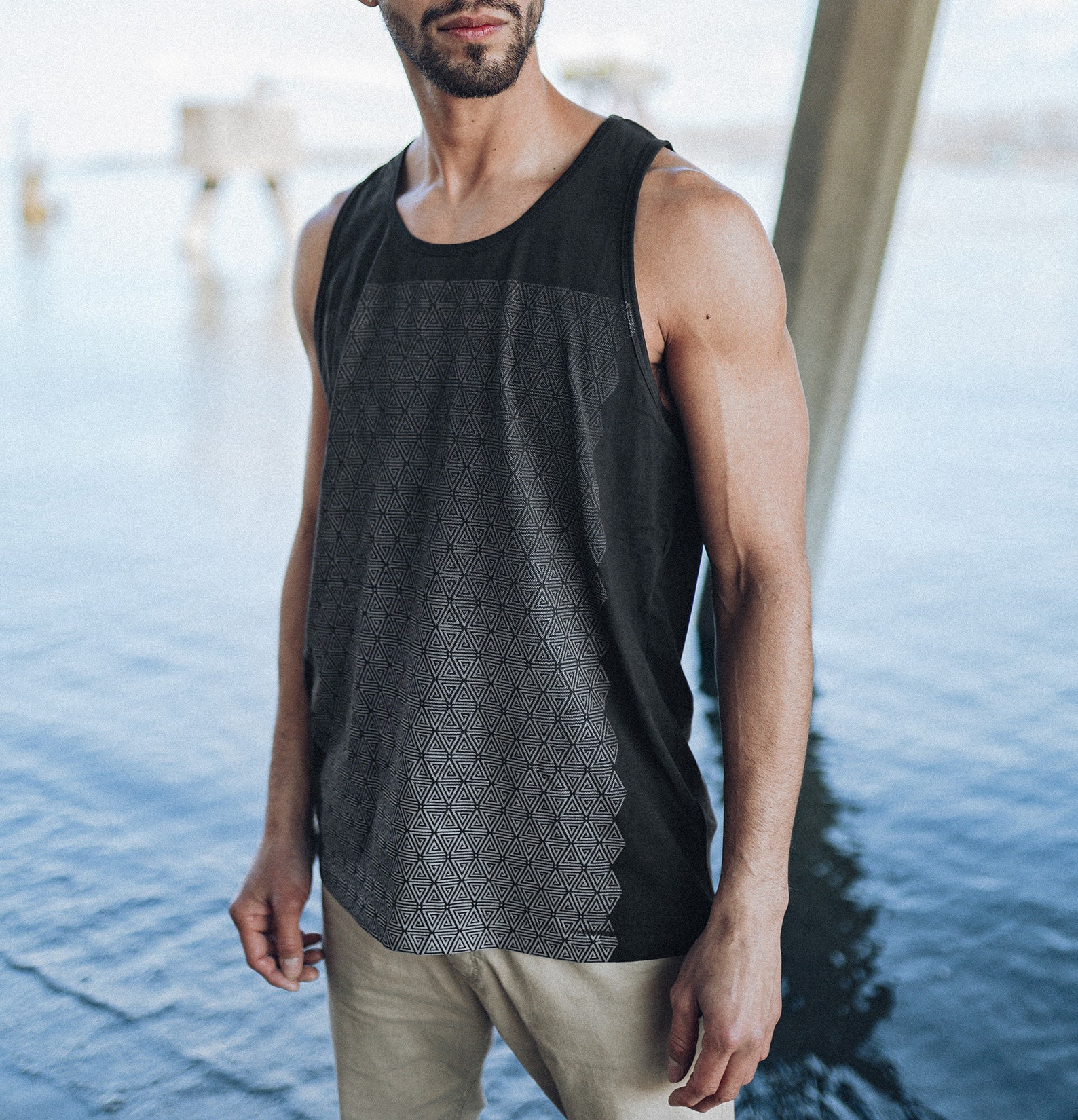 Texture Men's Tank Top / Sacred Geometry Clothing / - Etsy