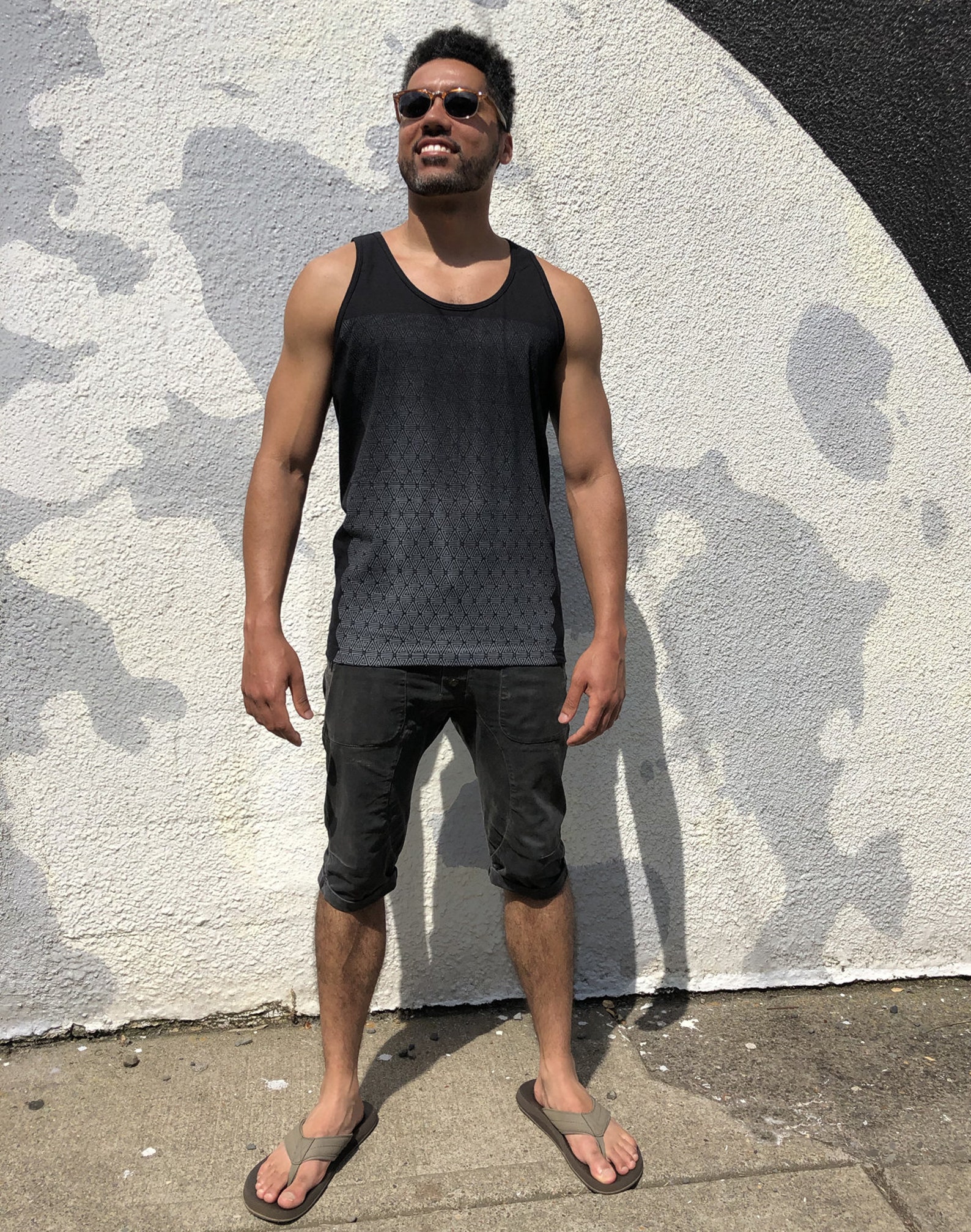 Texture Men's Tank Top / Sacred Geometry Clothing / Festival ...