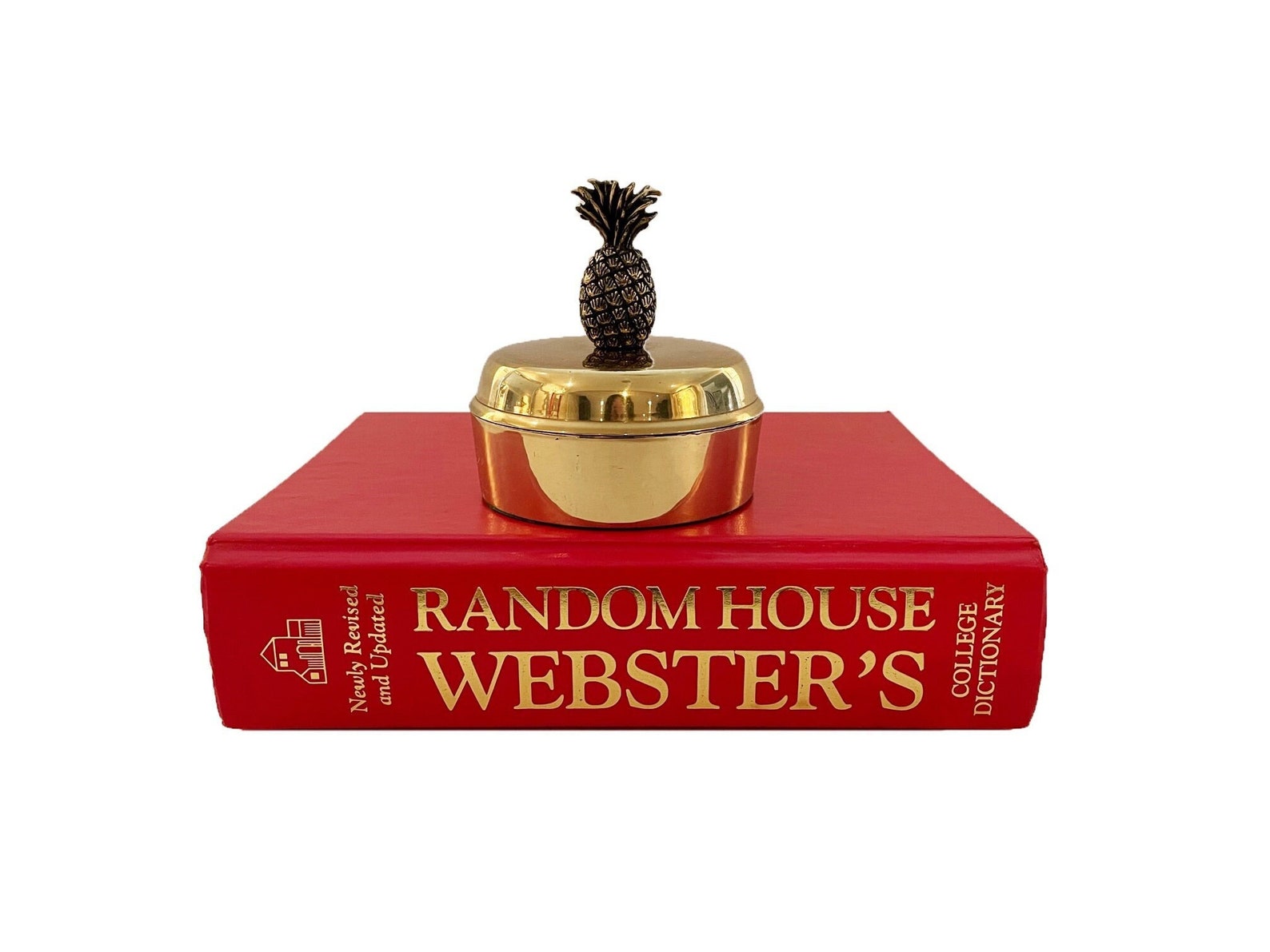 Small Vintage Brass Pineapple Container Mini Brass Pineapple Box ...