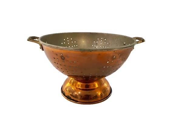 Vintage Copper Strainer Colander Home & Hobby Canning & Preserving etna ...