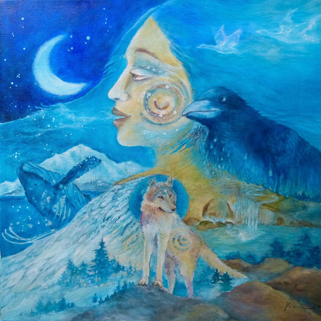 Art Print “goddess of the Earth”, Sacred Divine Spiritual Wall Art ...