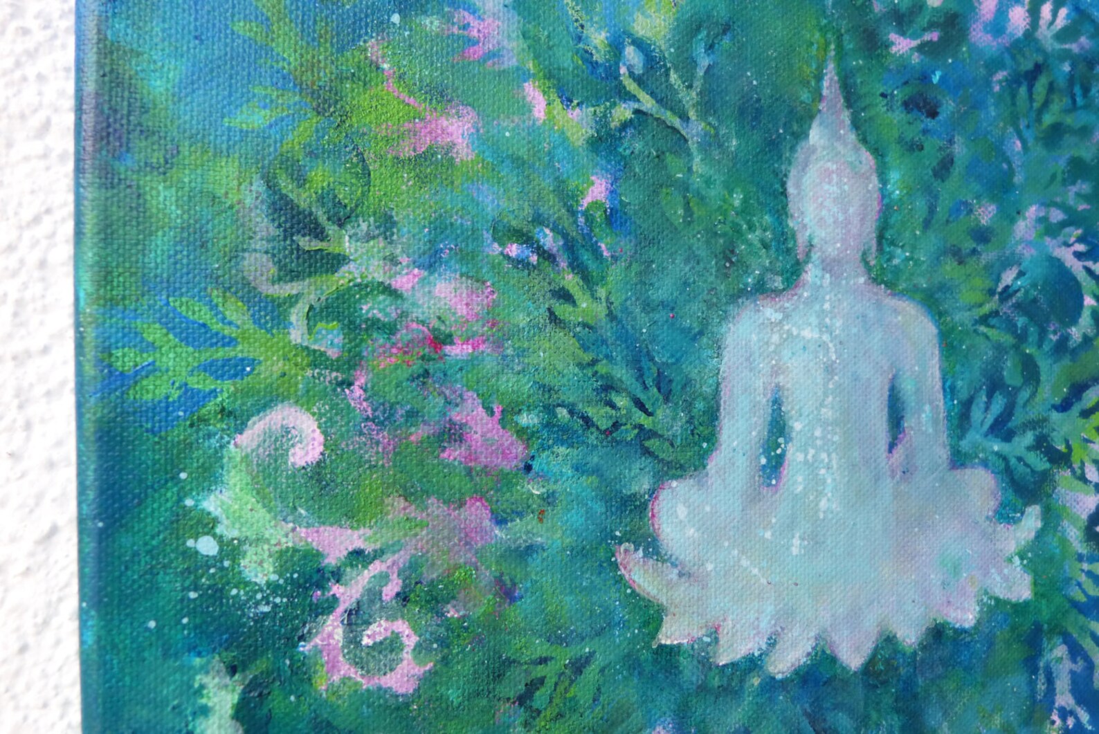 Buddha Print awakening Digital Print on Canvas 12 X 12 Inch Modern Art ...