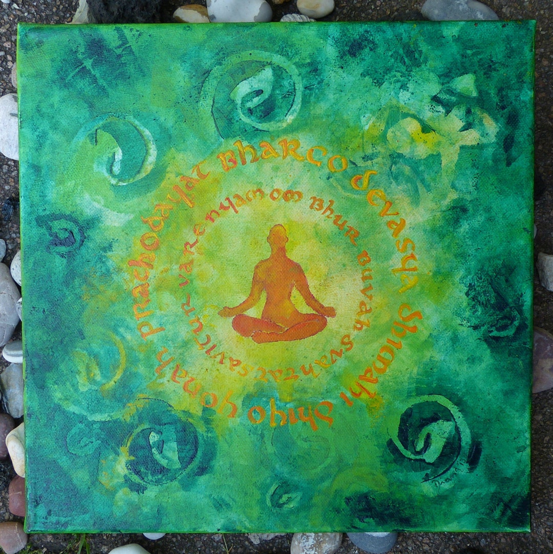 Print on Canvas "buddhas Mind" 12 X 12 Inch * Buddha Wall Hanging ...