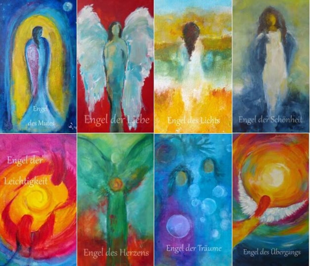 Angel Card Set in GERMAN - Etsy