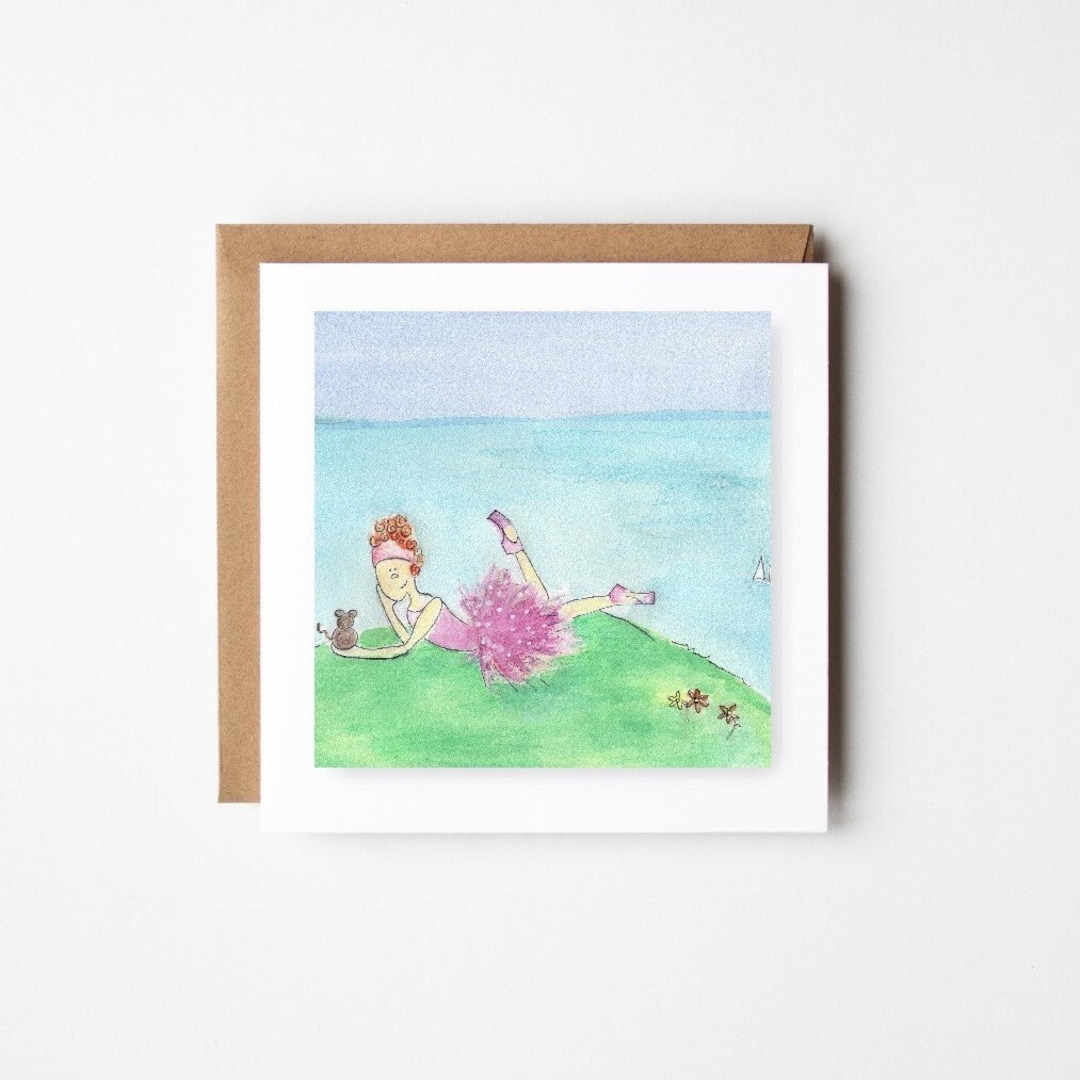 Ballet Card, Ballerina Cards, Ballerina Wall Art, Handmade Card, Dancer ...
