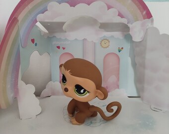 Littlest Pet Shop LPS Authentic Jumbo Deco Pets Rabbit Monkey Boxer Dog ...