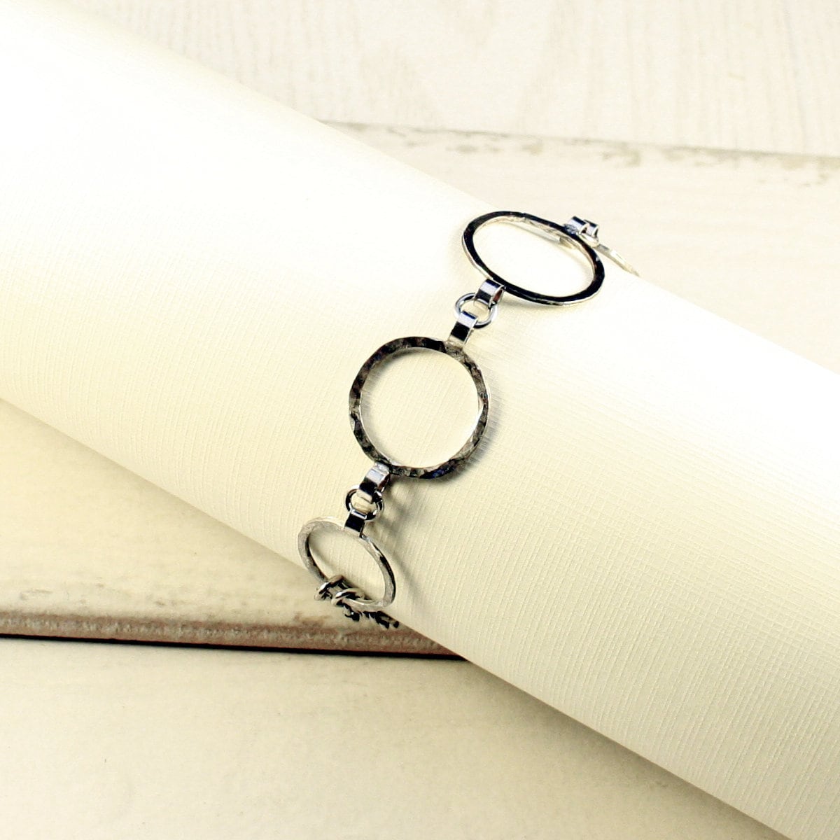 Multi Chain Layered Silver Bracelet,raw Silver Gift , Minimalist ...