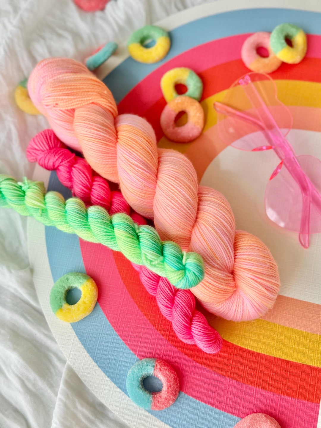 Sour Neon Rings Sock Set - Etsy