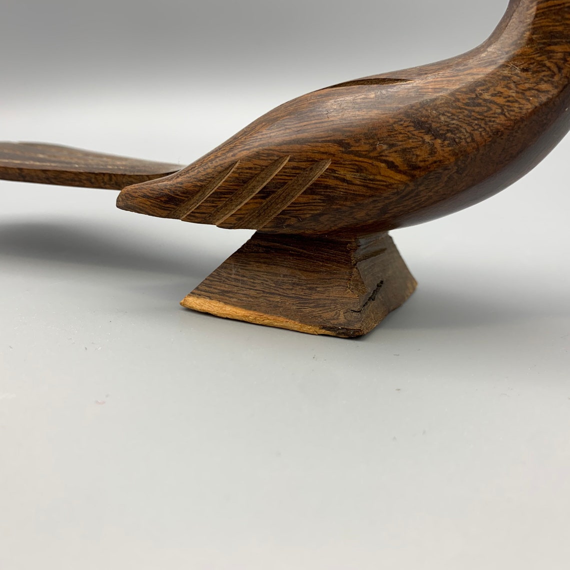 Vintage Ironwood Carved Roadrunner | Etsy