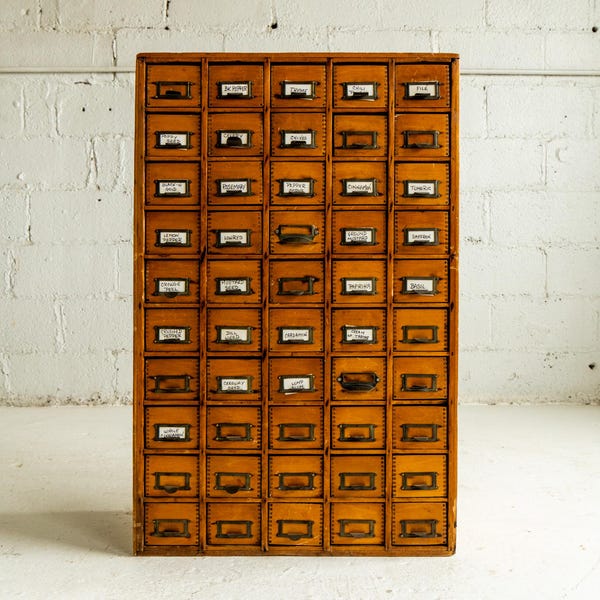 Card Catalog Table - Etsy