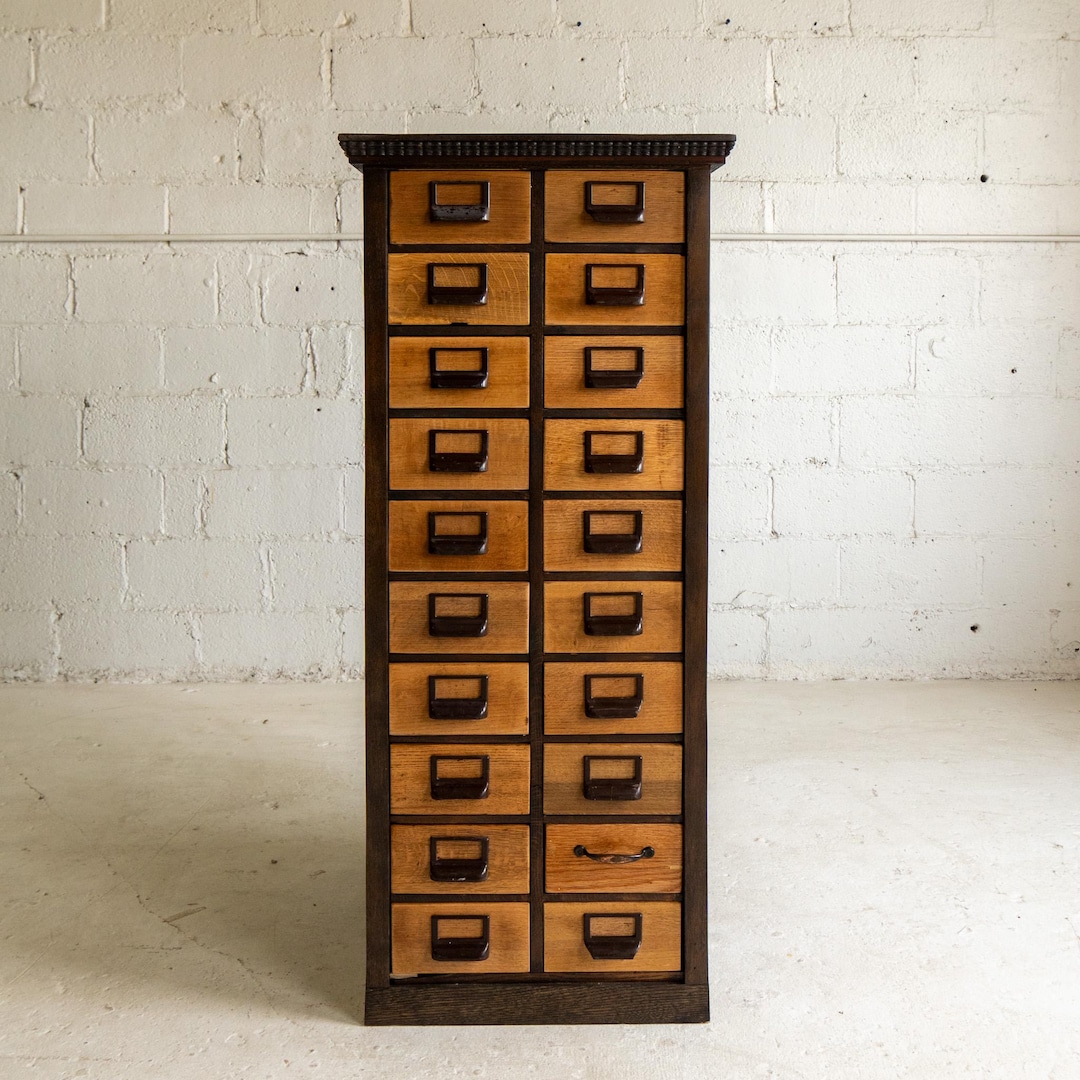 Card Catalog Multi-drawer Cabinet - Etsy