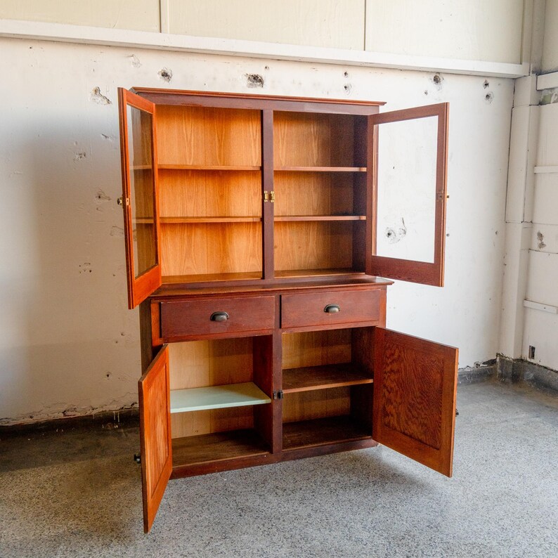 Pine Stepback Hutch - Etsy