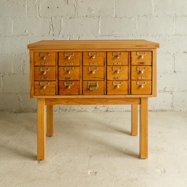 Card Catalog Table - Etsy
