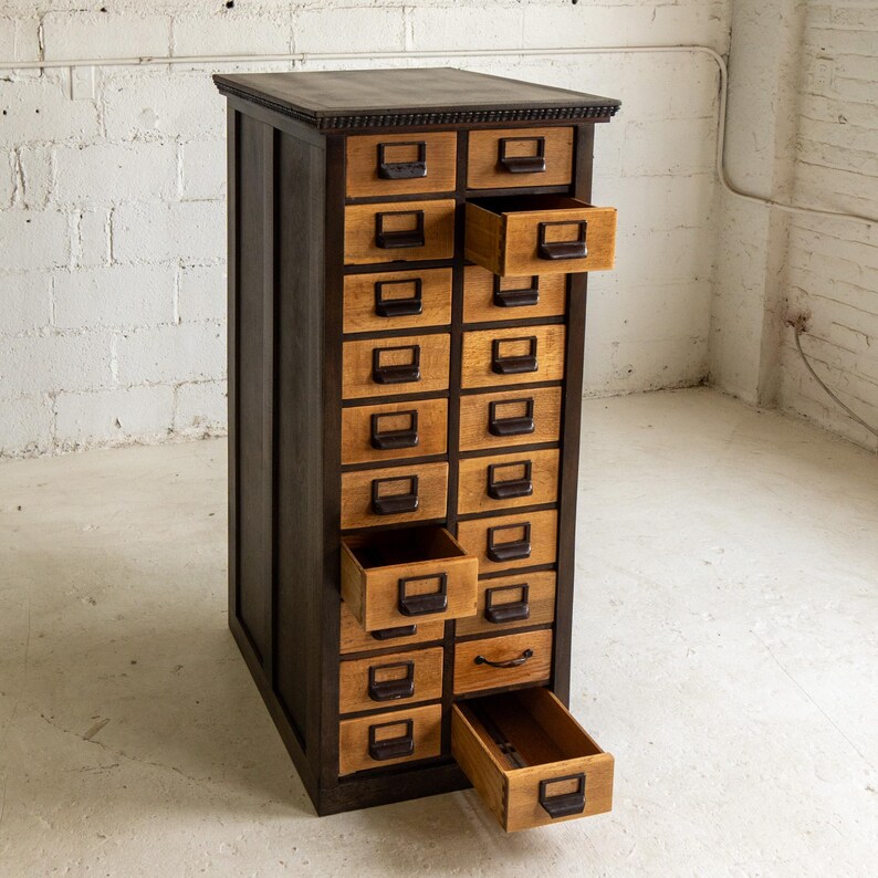 Card Catalog Multi-drawer Cabinet - Etsy