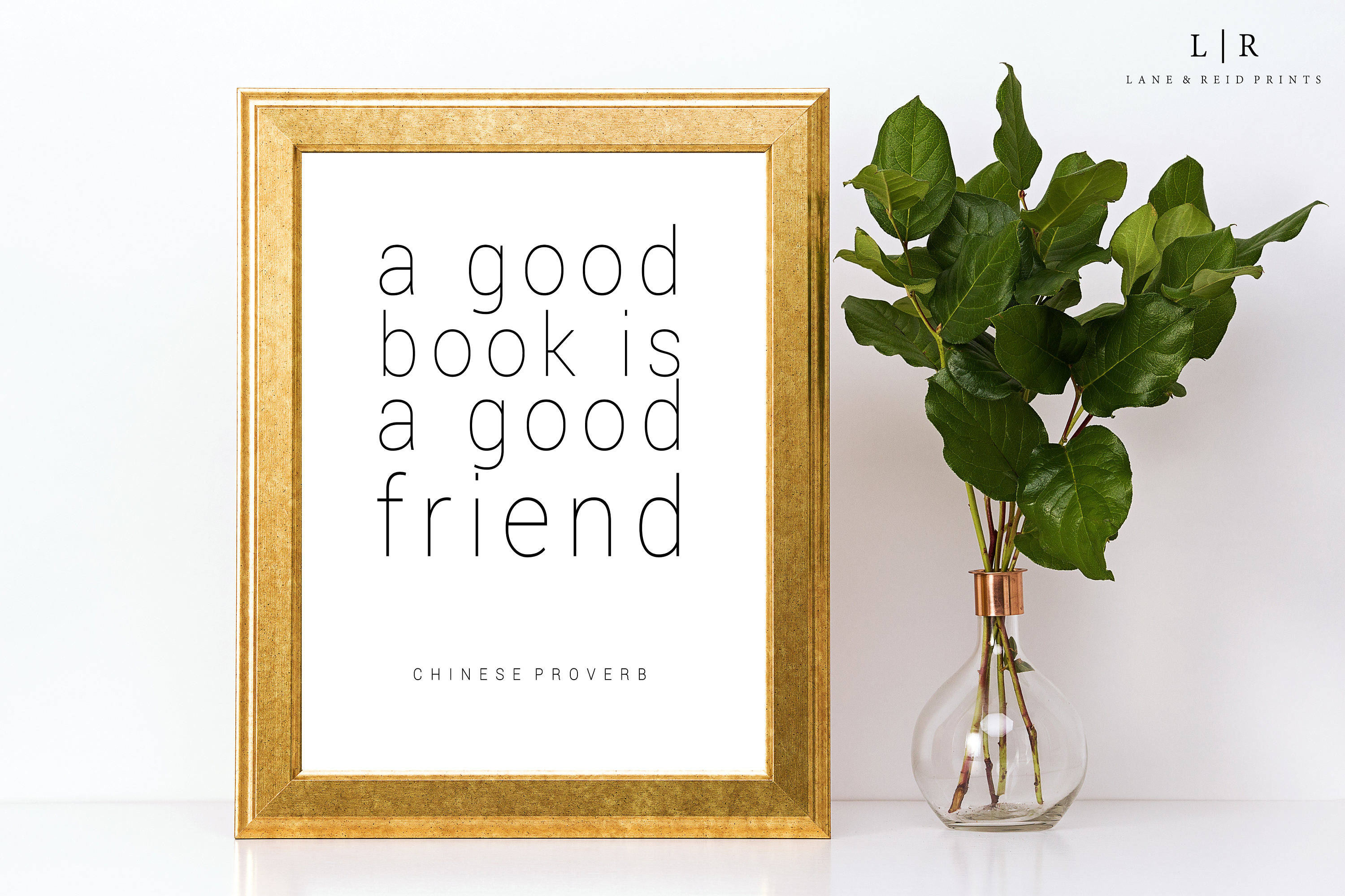 A Good Book Is A Good Friend. Printable Quotes. Positive | Etsy