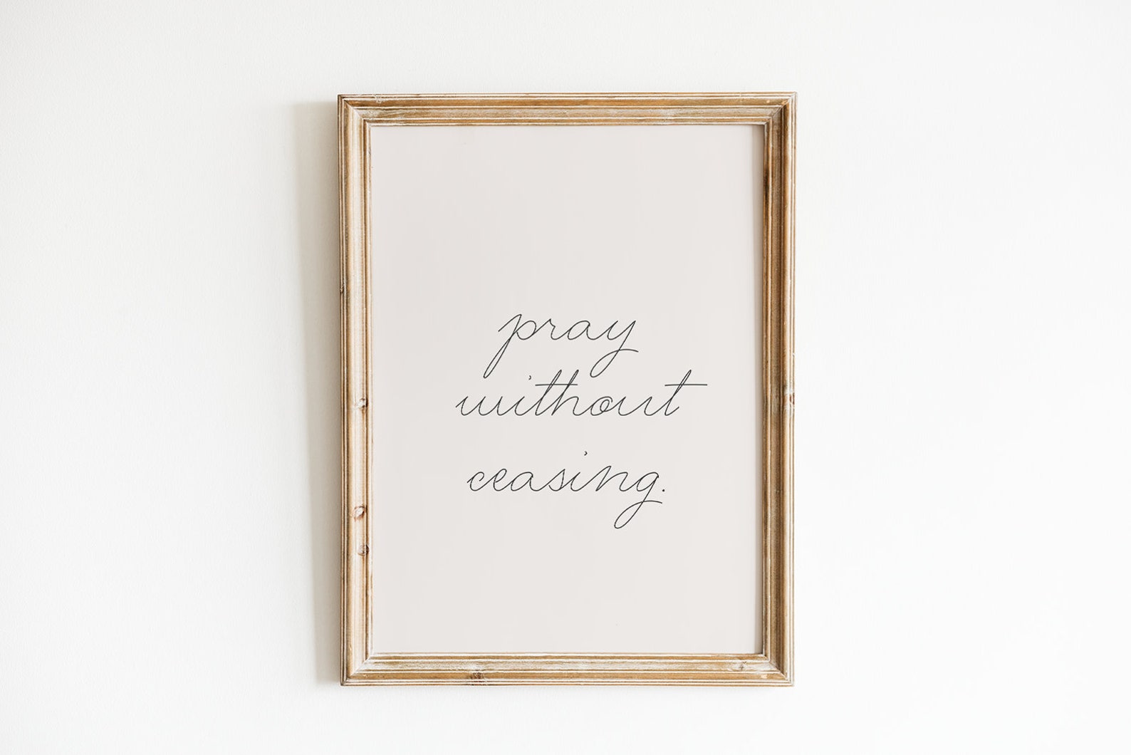 Pray Without Ceasing Wall Art Printable. Bible Verse Wall Art ...