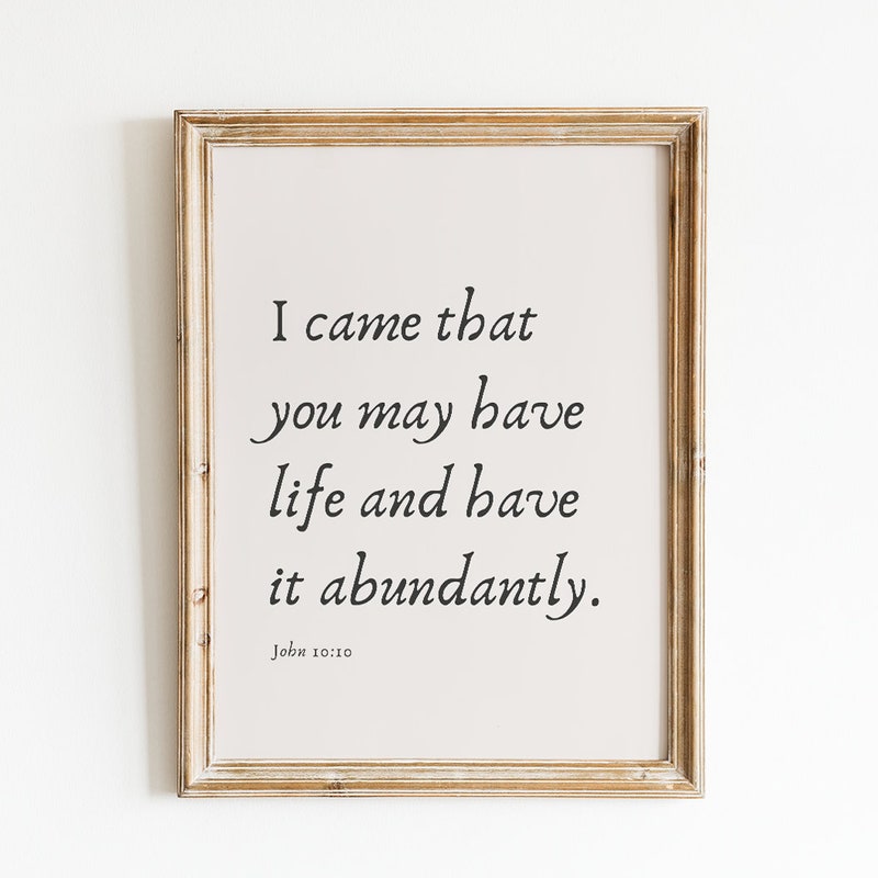 John 10 10 - Etsy