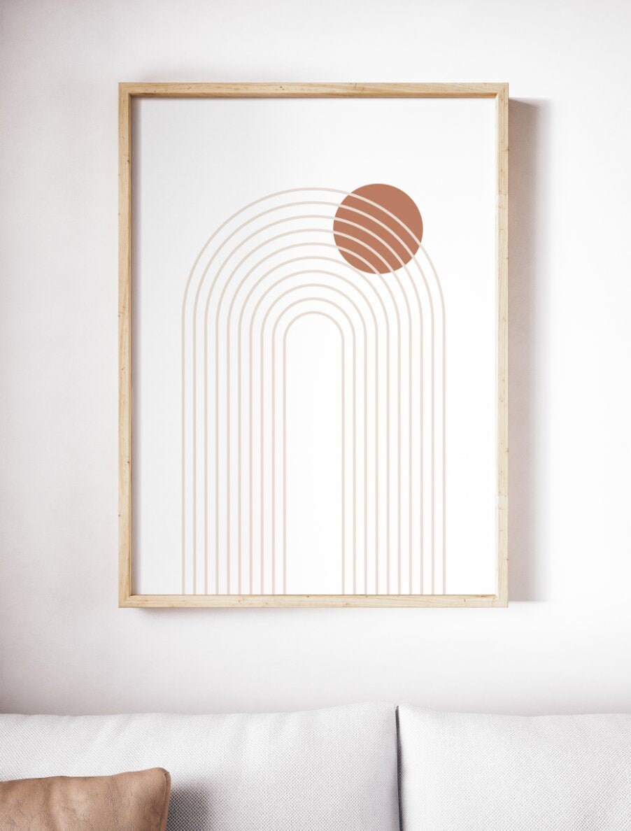 Rainbow Circle Abstract Artwork Instant Download - Etsy