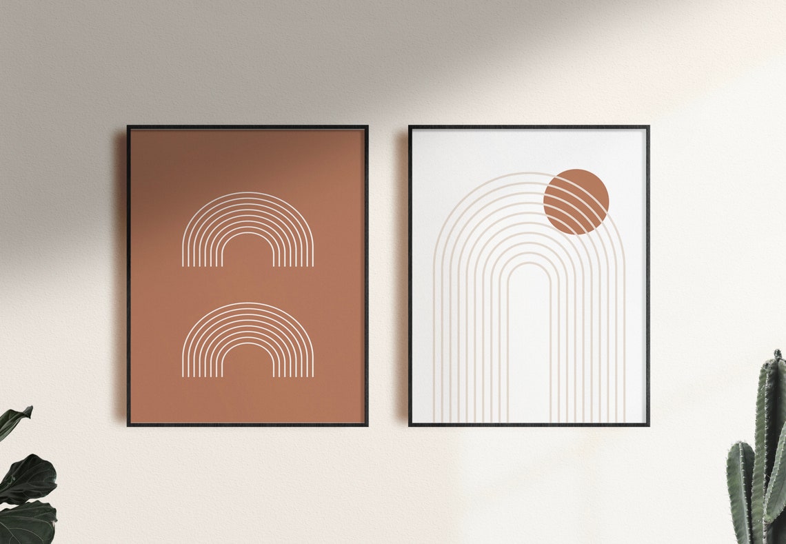 Rainbow Circle Abstract Artwork Instant Download - Etsy