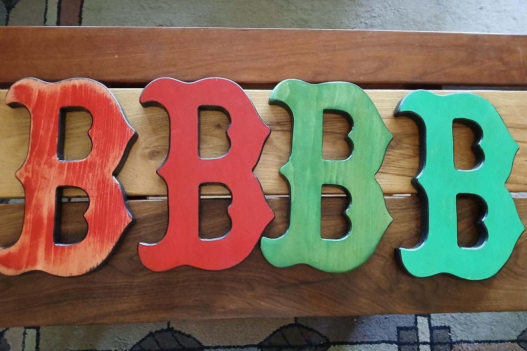 Boston Red Sox Magnet Logo Wood Sign Wall Decor Sports Sign Letter B - Etsy