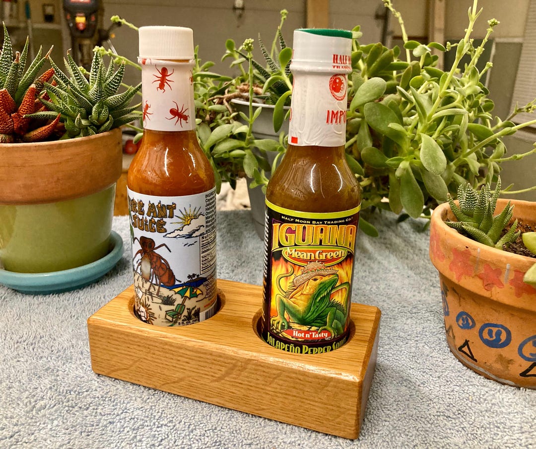 Hot Sauce Caddy, Grill Block, Spice Caddy, Sauce Holder, Grill Tool, - Etsy