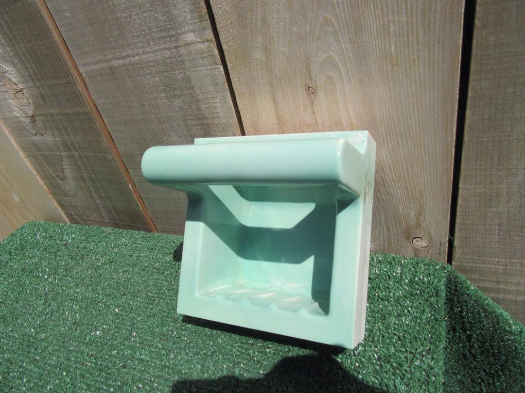 Vintage Robins Egg Blue in Wall Mount Bathroom Shower Soap Holder Bar ...