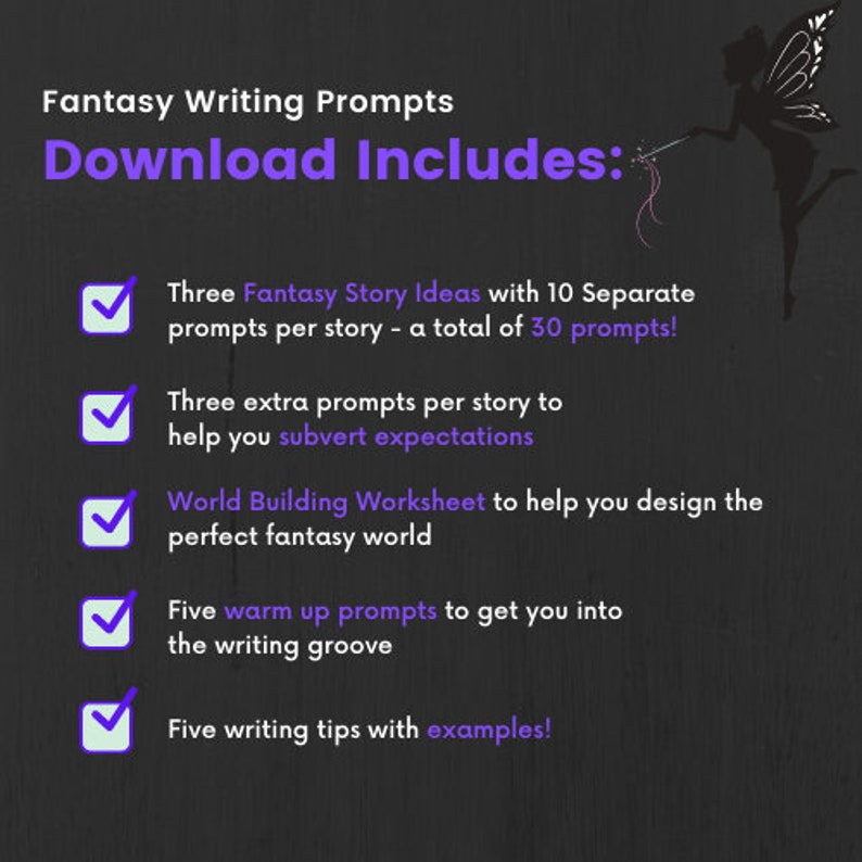 Fantasy Writing Prompts - Etsy