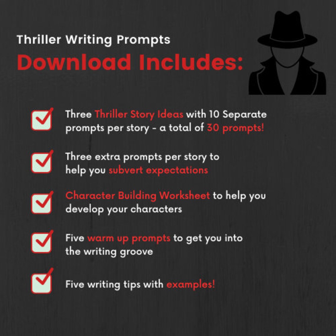 Thriller Writing Prompts! Creative Writing Exercises in the Thriller ...
