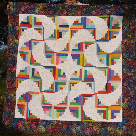 Log Cabin Swirl Quilt Pattern Free Pattern Log Cabin Quilt Block