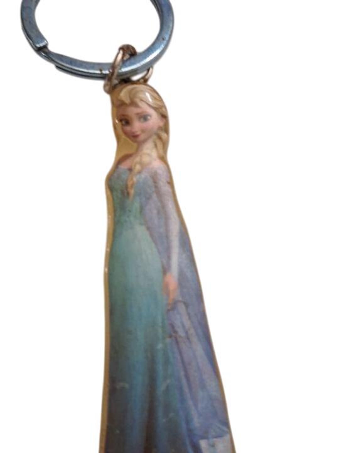 Disney Elsa Frozen Key Chain Long Blue Dress 5-1/2 Inches Long Great ...
