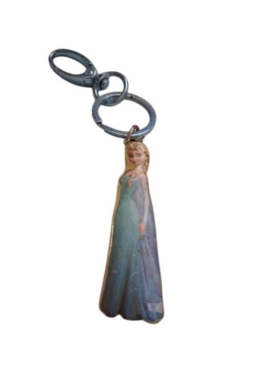 Disney Elsa Frozen Key Chain Long Blue Dress 5-1/2 Inches Long Great ...