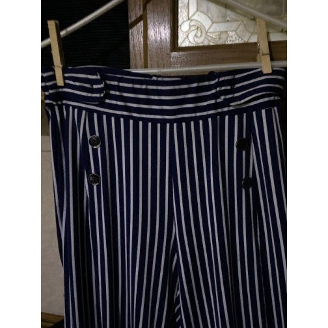 Robert Louis Bell Bottom Pants Medium Nautical - Etsy