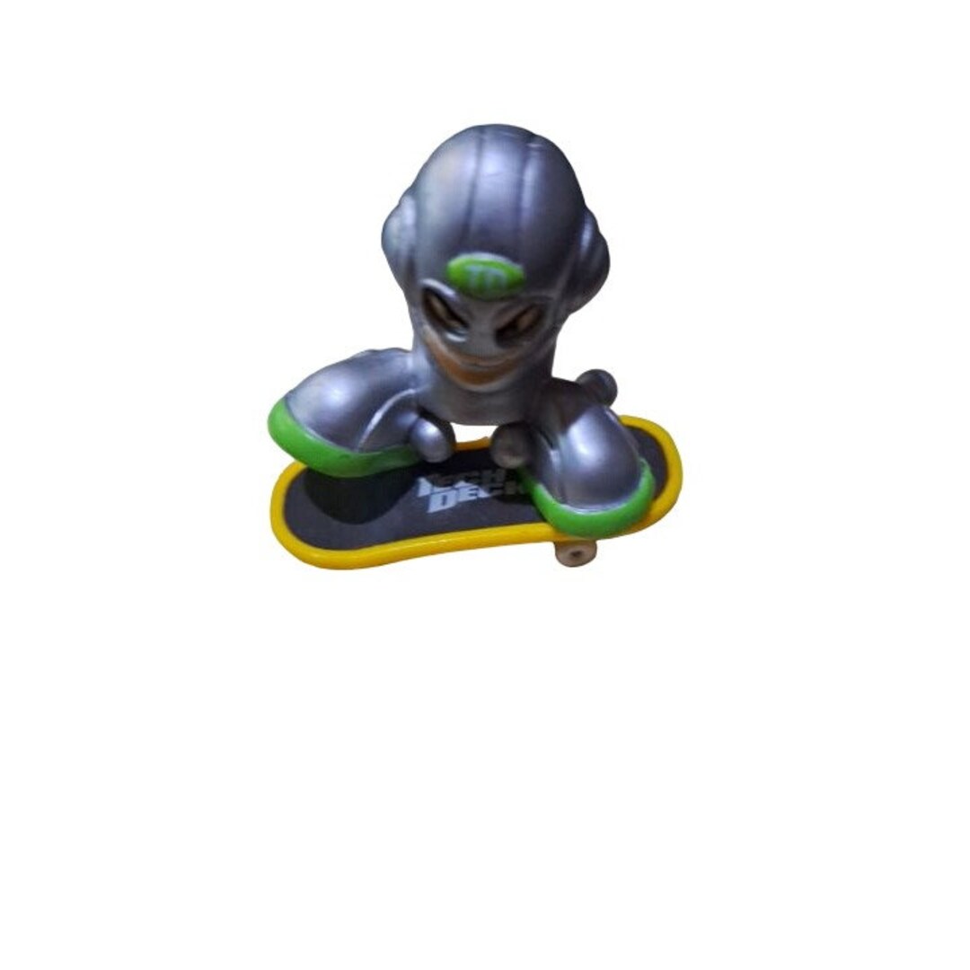Tech Deck Dude Tek Robot Crew 1 Silver and Green With Fingerboard #37A ...