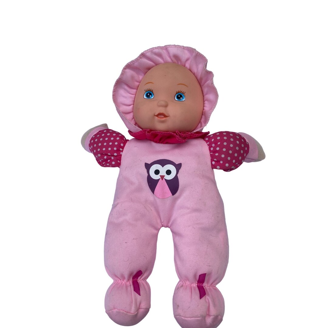Gi Go Gi-go Toys Plush Soft Baby Doll Pink Owl Motit - Etsy