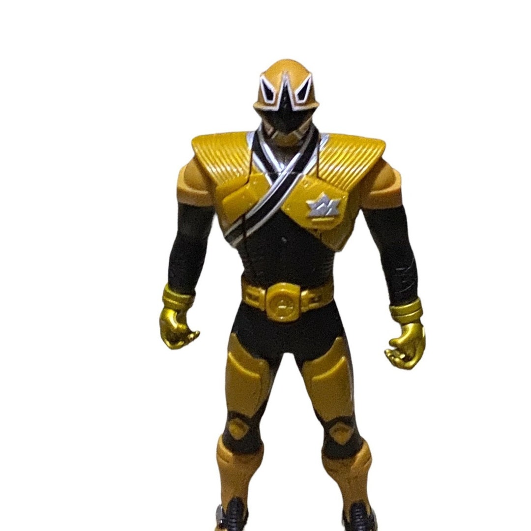 Action Figure Power Rangers Flip Head Gold Super Samura - Etsy