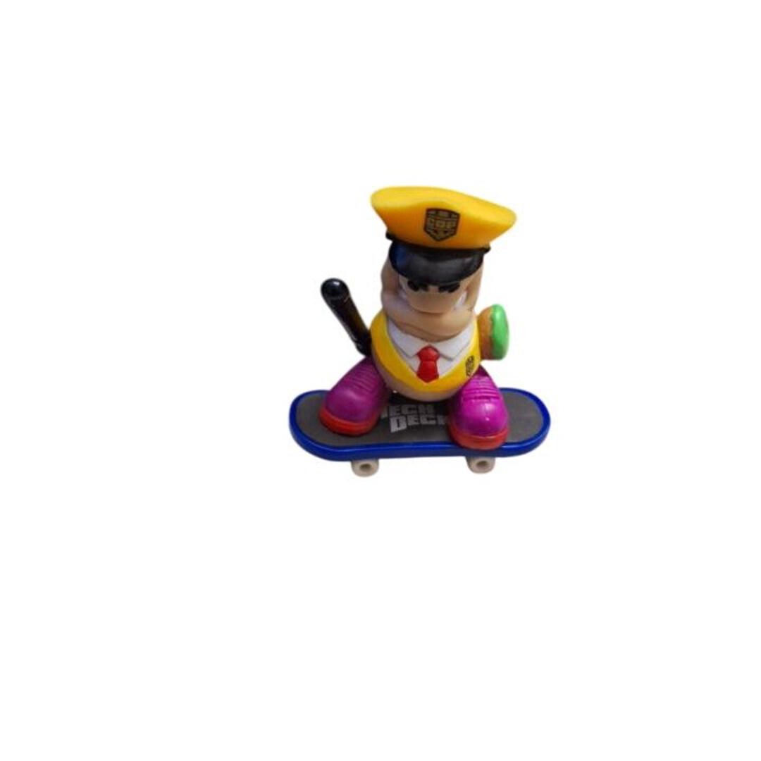 Tech Deck Dude Barney Cop Evolution Holding Donut and Skateboard Purple ...