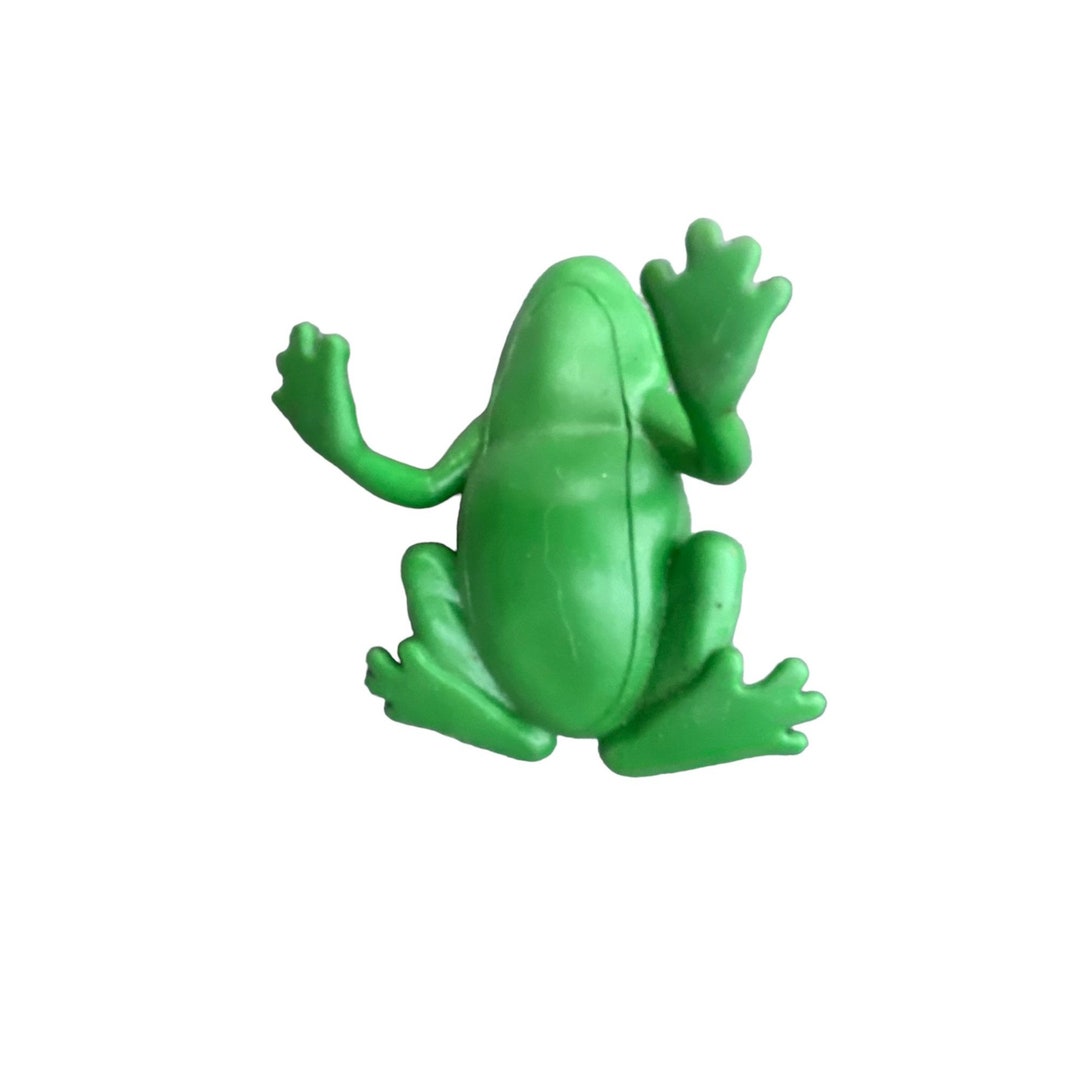 Green Plastic Frog 4 Inches Long Pretend Play Action Figure - Etsy