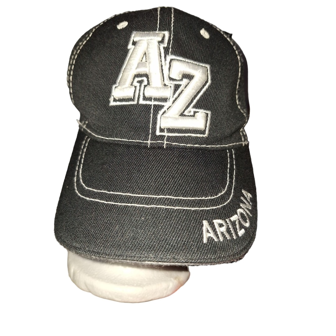 Vintage Arizona Designer Cap Hat Adjustable Back Black One Size Fits ...