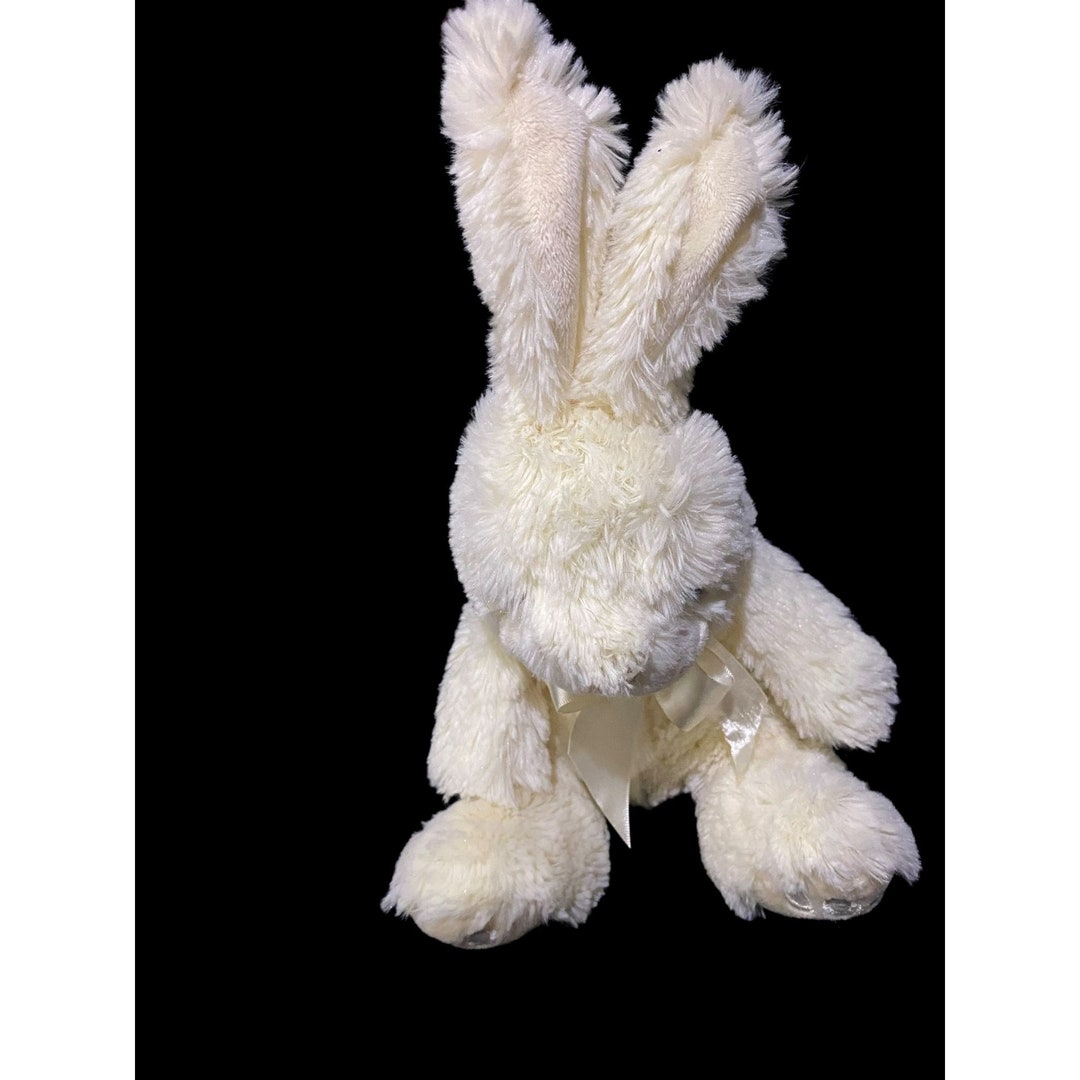 Plush Stuffed White Rabbit Animal Adventure 9 Tall - Etsy