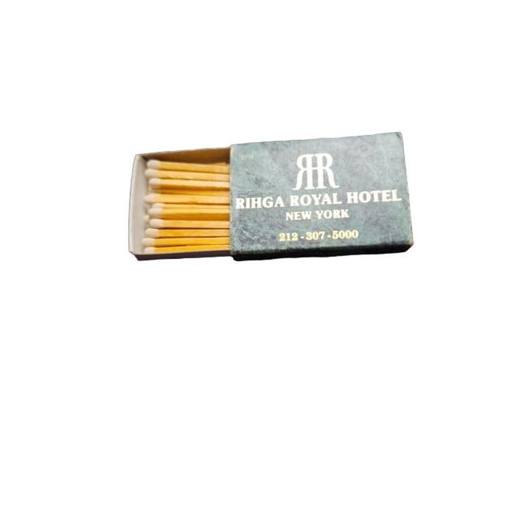 Matchbox Rihga Royal Hotel / Halcyon Restaurant New York Wood Matches ...