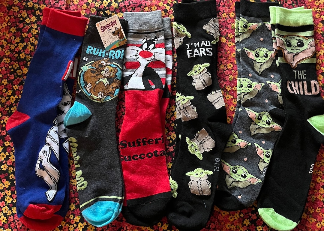 Assorted Animated Socks - Etsy