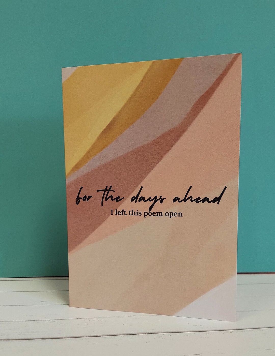 Greeting Card With Original Poem | Hopeful & Uplifting - Etsy