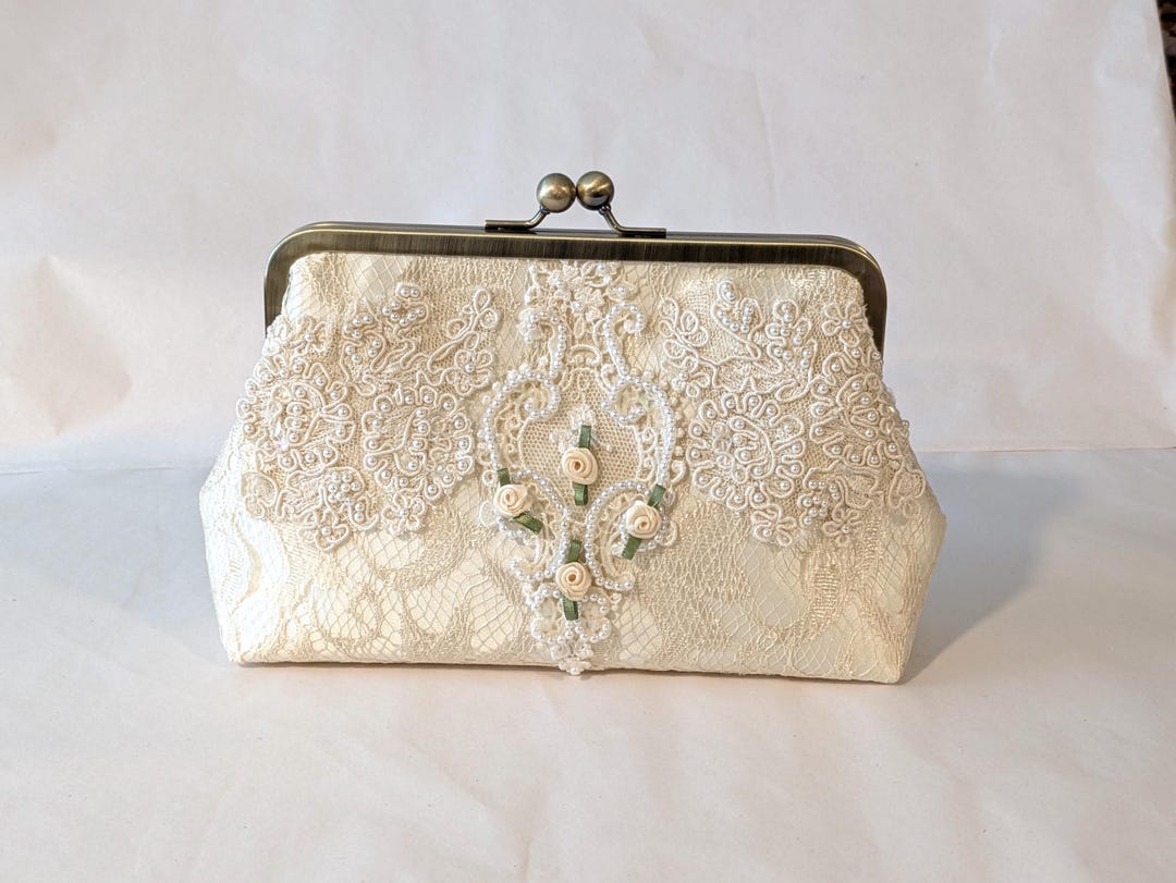 Heirloom Purse | Made From YOUR FABRIC |custom Bridal Clutch | Mother ...